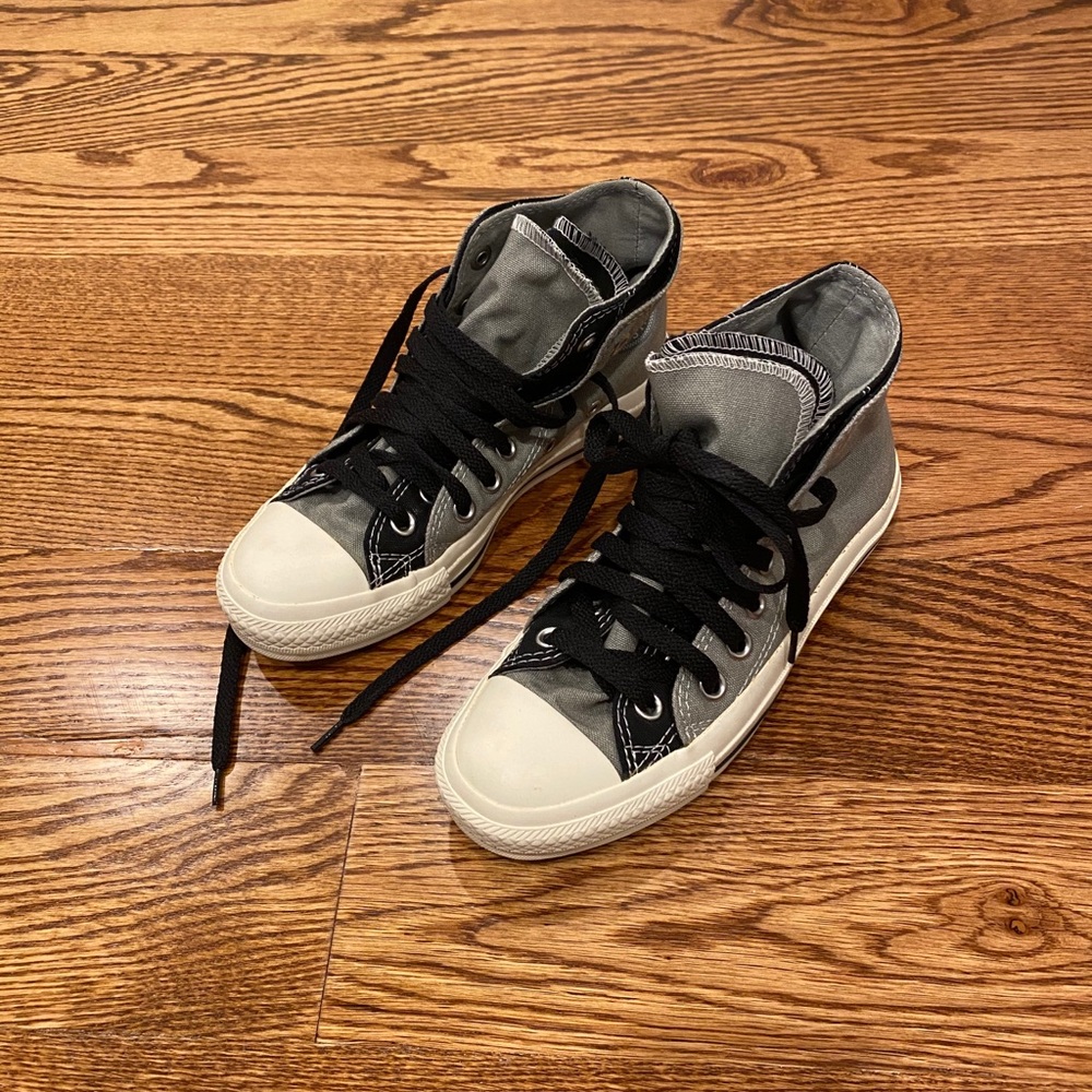 Converse Double Upper High Top Sneakers - Gem